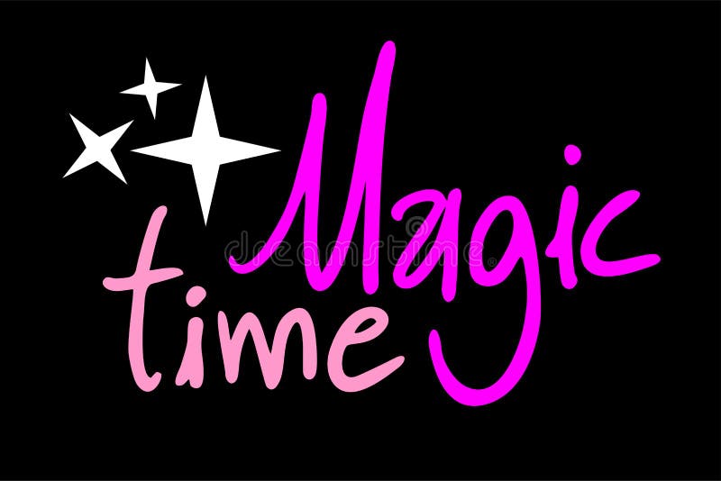 Magic time symbol stock illustration. Illustration of style - 80079688