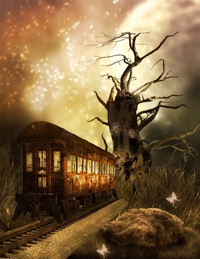 Magic Train stock illustration. Illustration of rendered - 40117472