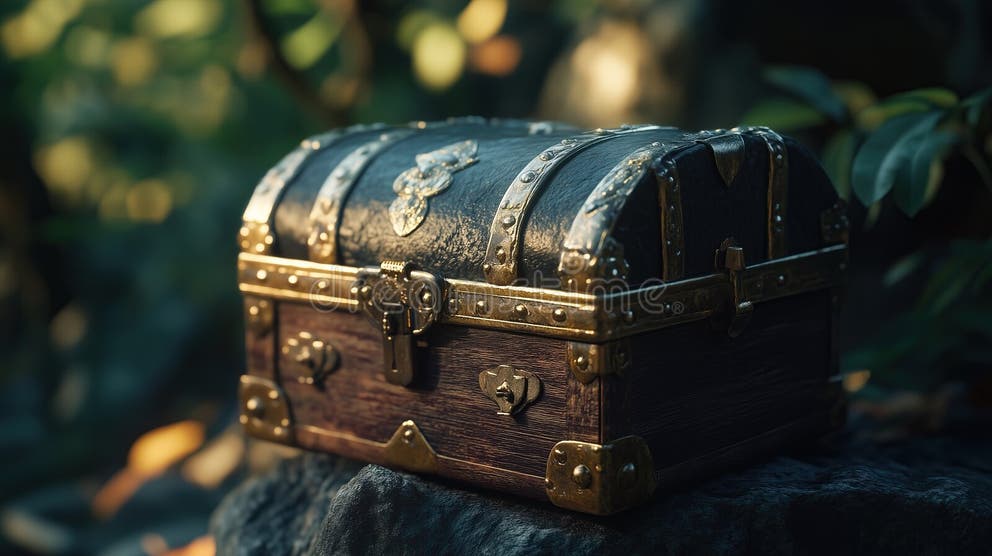 Magic treasure box stock image. Image of pirate, luminosity - 330271923