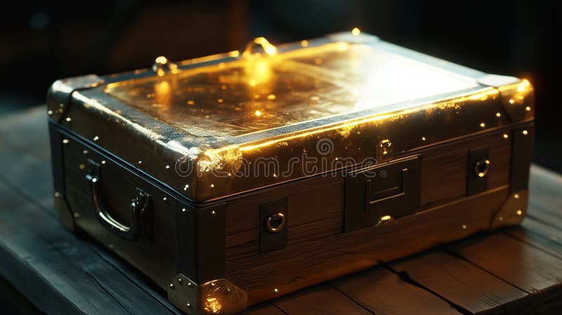 Magic treasure box stock photo. Image of glow, surprise - 329761540