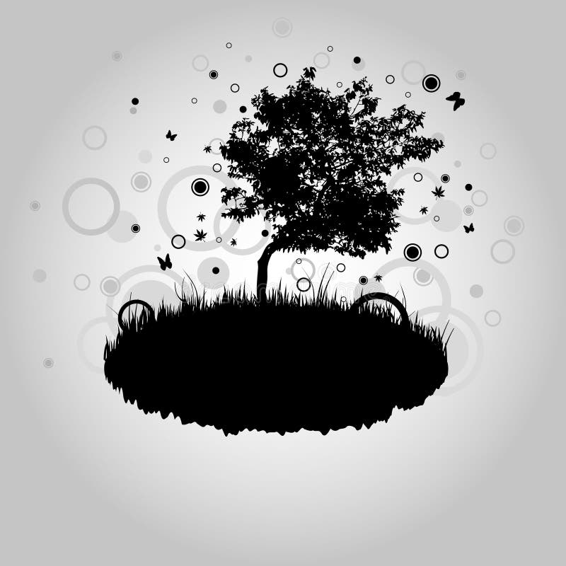 Magic tree stock vector. Illustration of horizontal, freshness - 26270145