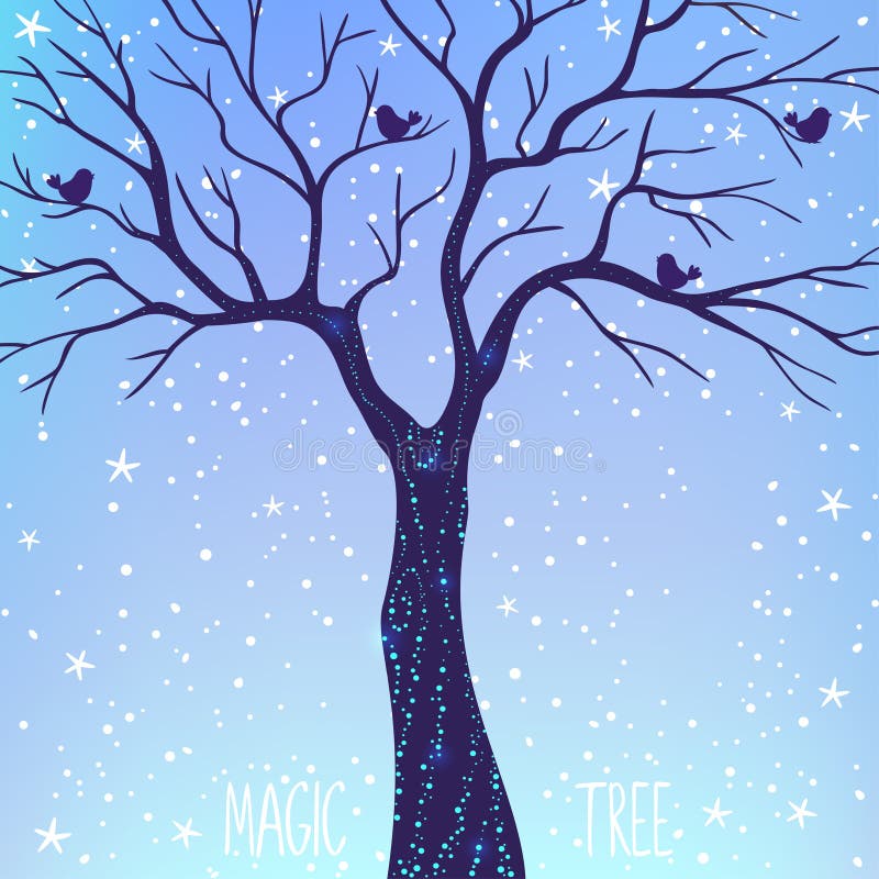 Magic tree stock vector. Illustration of romance, concept - 56561097
