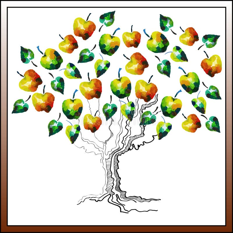 Magic tree 5 stock vector. Illustration of forest, fantasy - 53629839