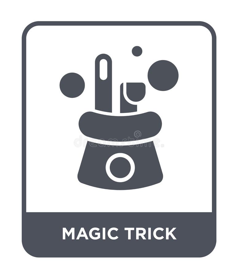 Magic Trick Icon in Trendy Design Style. Magic Trick Icon Isolated on ...