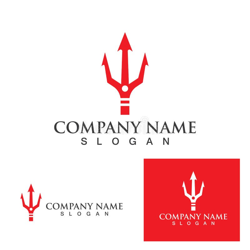 Magic Trident Logo and Symbols Template Vector Stock Vector ...