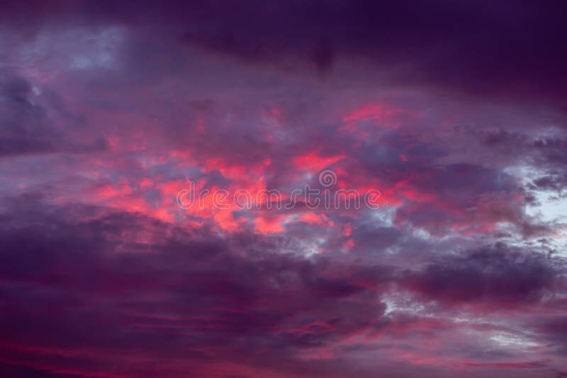 Magic Unreal Colorful Sky at Sunrise Stock Photo - Image of clouds ...