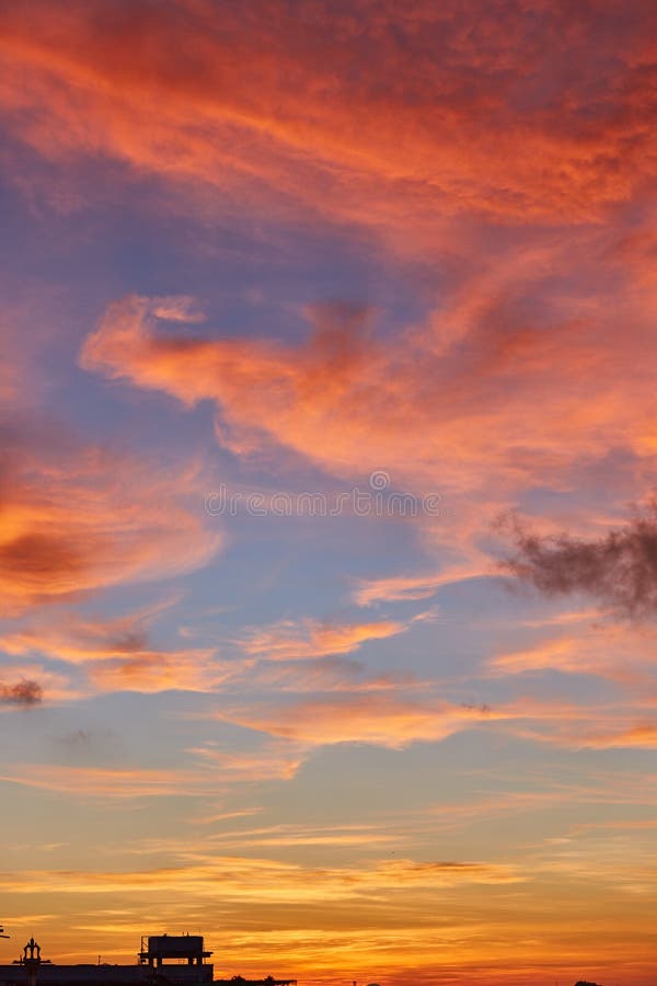Magic Unreal Colorful Sunset in the Island Indonesia Stock Photo ...