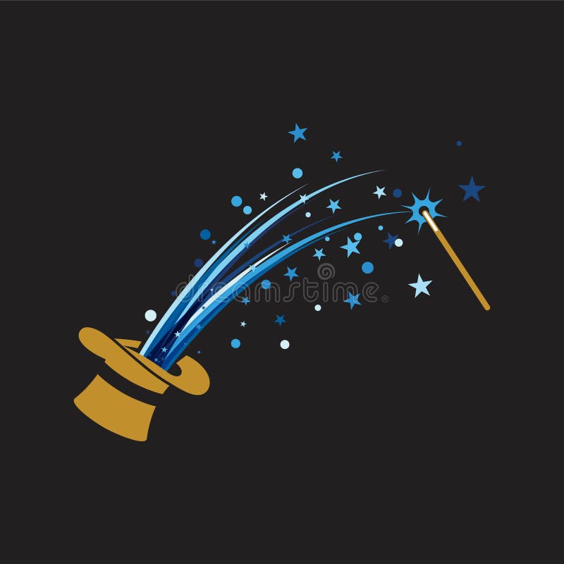 Magic Vector Icon Illustration Stock Vector - Illustration of light ...