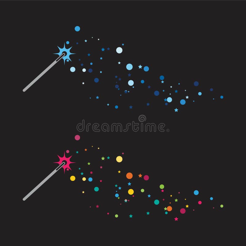 Magic Vector Icon Illustration Stock Vector - Illustration of light ...