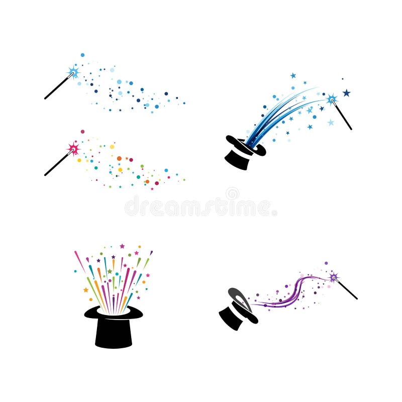 Magic Vector Icon Illustration Stock Vector - Illustration of parade ...