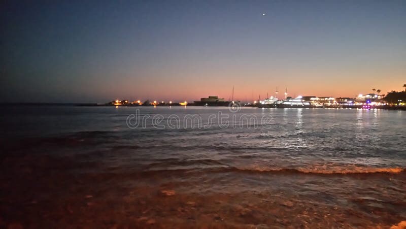 Magic Evening Harbor stock image. Image of sunset, magic - 131500351