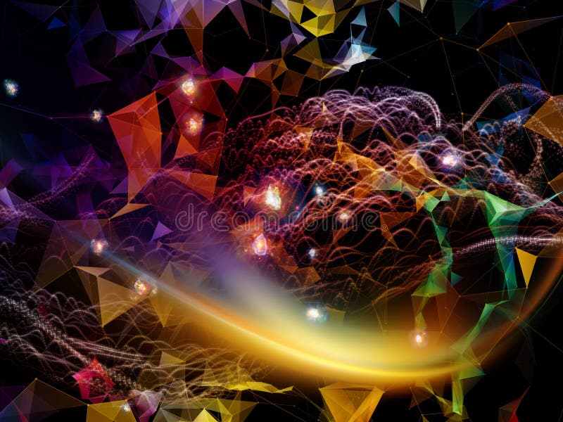 Magic of Virtual World stock illustration. Illustration of motion ...