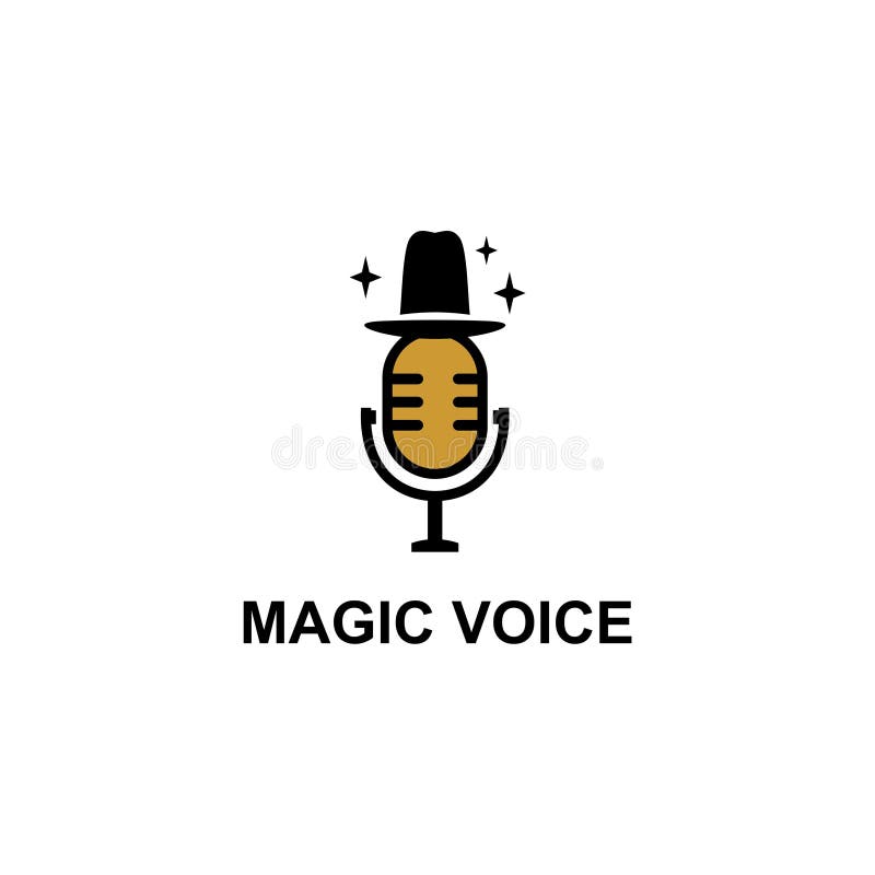 Magic Voice Podcast Vector Logo Design Stock Vector - Illustration of ...