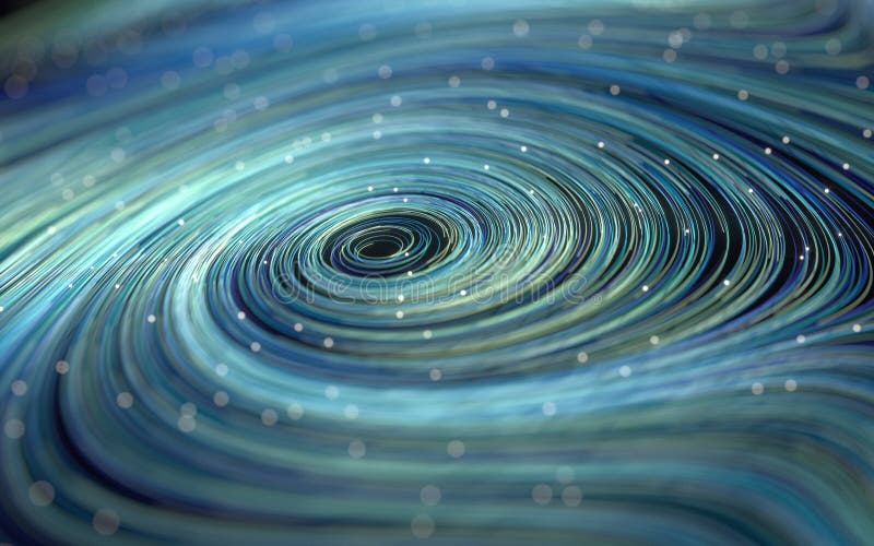 Fantasy Magic Particles with Dark Background, 3d Rendering Stock ...