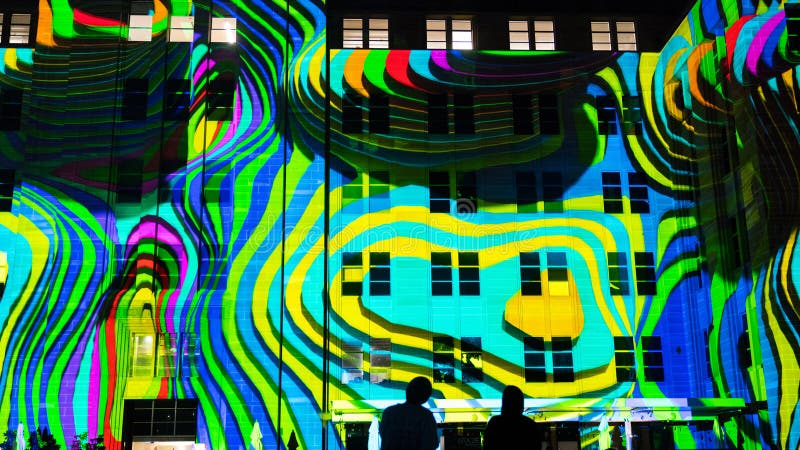 Magic Wall Neon Lights editorial image. Image of neon - 108020125