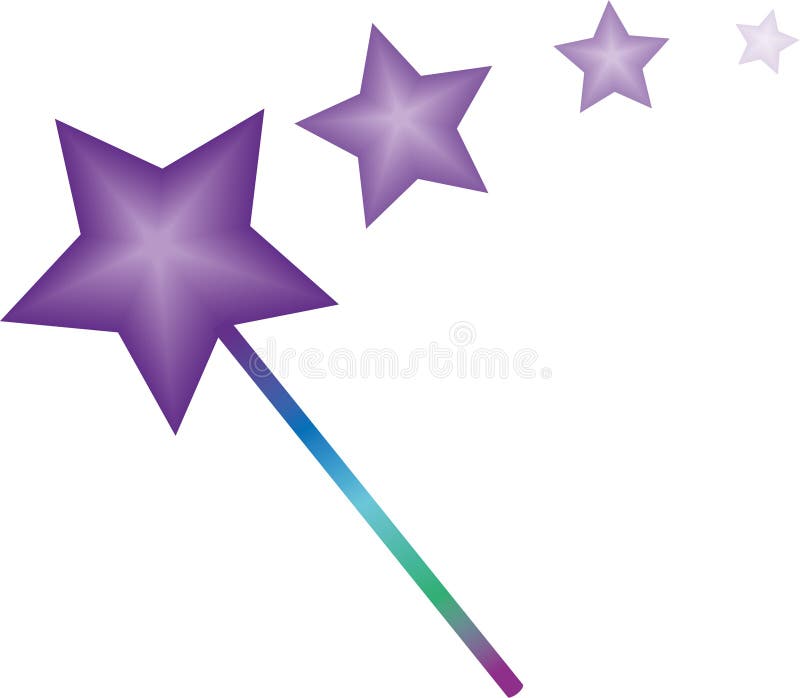 Magic Wand Star Trail Stock Illustrations – 372 Magic Wand Star Trail ...