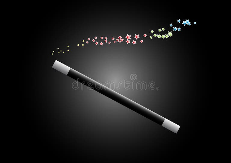 Magical Yellow Star Wand Stock Illustrations – 1,035 Magical Yellow ...