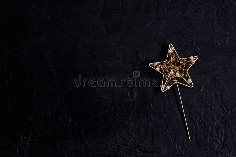 Magic Wand Casting Stick with Star Stock Image - Image of witchery ...