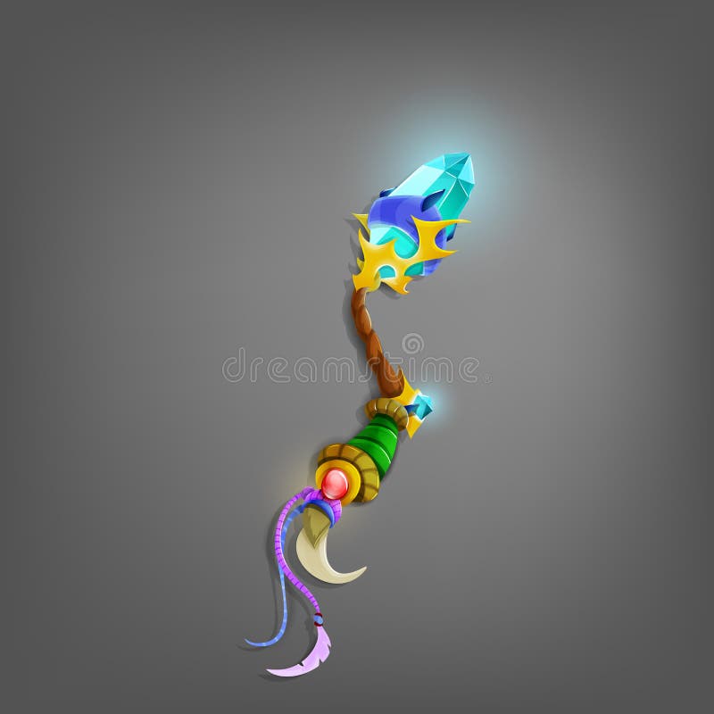 Magic wand for games. stock vector. Illustration of element - 70546194