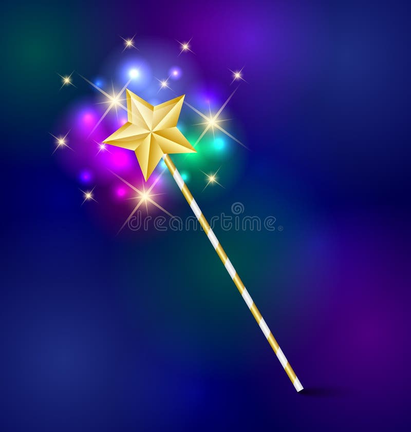 Magic Wand stock vector. Illustration of desires, glamor - 42155712