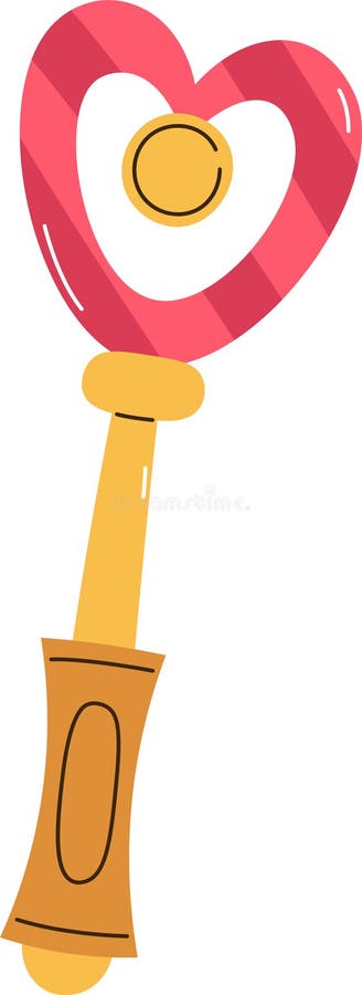 Magic Wand Heart stock vector. Illustration of cartoon - 301034446