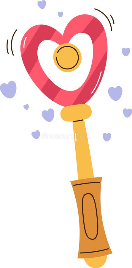 Magic Wand Heart stock vector. Illustration of icon - 301034997