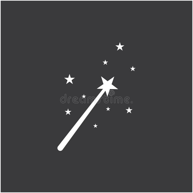 Magic Wand Icon Logo Vector Illustration Design Template Stock Vector ...