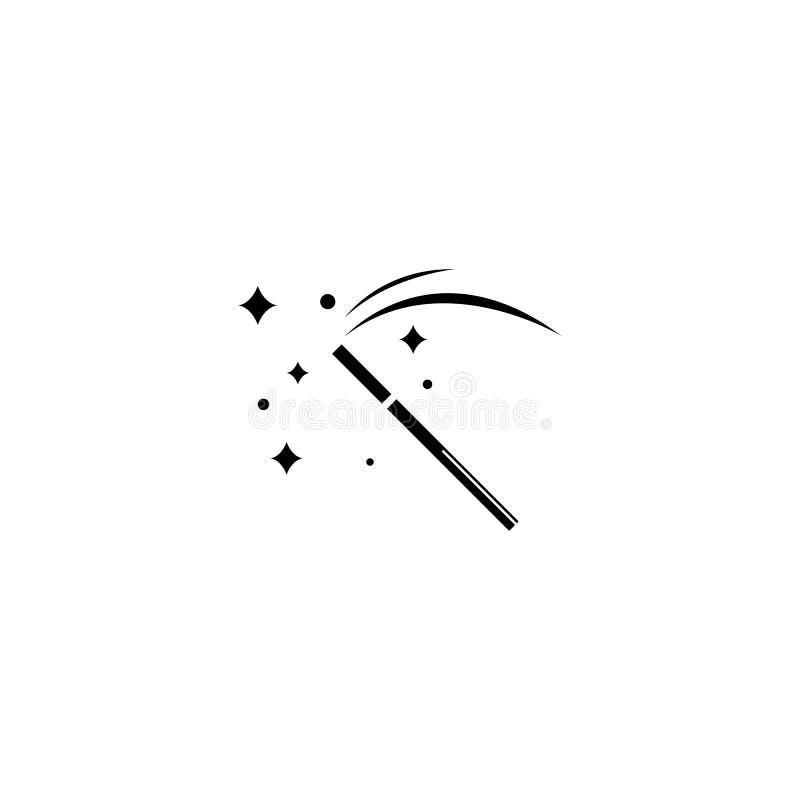 Magic Wand Icon Logo Vector Illustration Design Template Stock Vector ...