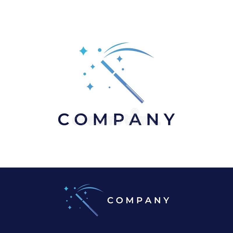 Magic Wand Icon Logo Vector Illustration Design Template Stock Vector ...