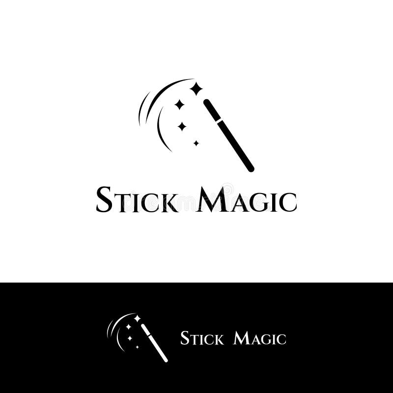 Magic Wand Icon Logo Vector Illustration Design Template Stock Vector ...