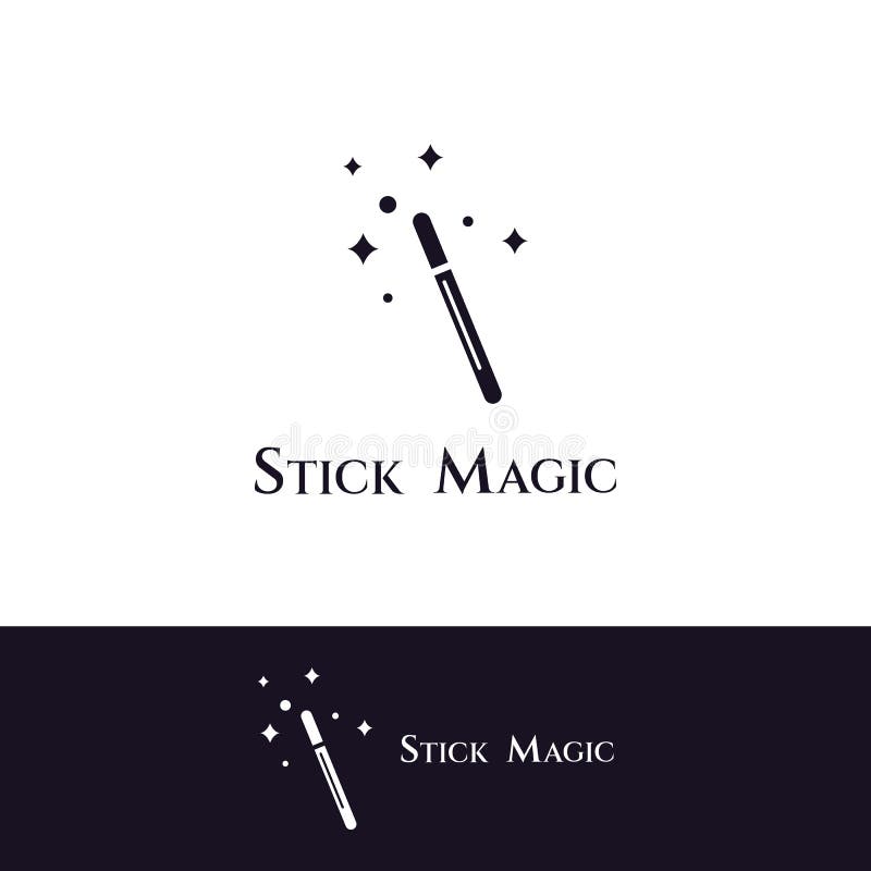 Magic Wand Icon Logo Vector Illustration Design Template Stock Vector ...