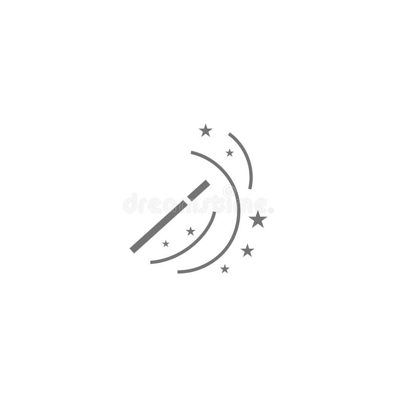 Magic Wand Icon with Vector Illustration Template Stock Vector ...