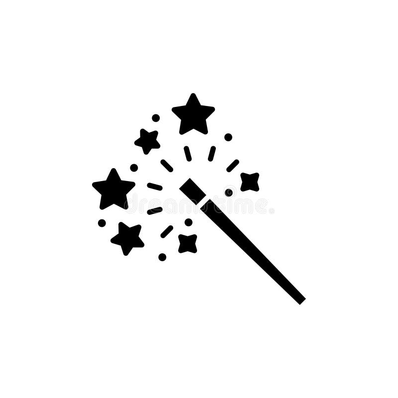 Magic Wand Icon Set. Magic Wand Tool Button Stock Illustration ...