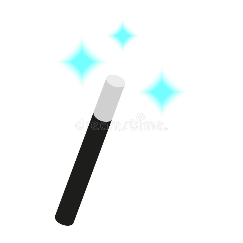 Magic wand cartoon icon stock illustration. Illustration of play ...