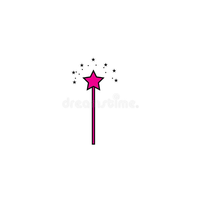 Magic wand logo stock vector. Illustration of wand, glamor - 193771010