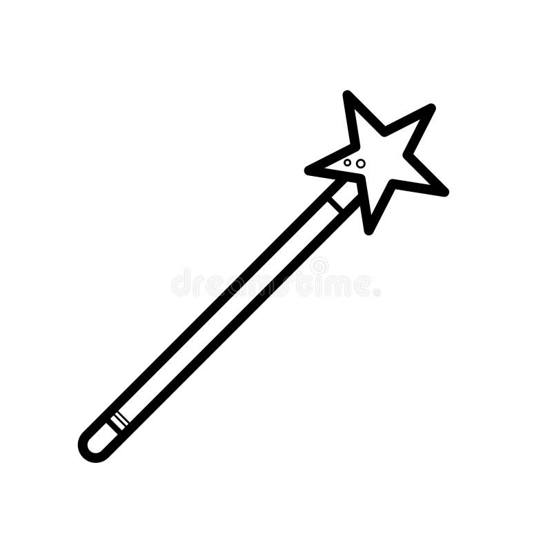 Magic Wand , Sorcery - Vector Icon Stock Vector - Illustration of ...