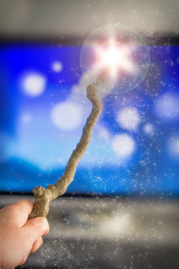 Magic Wand Television stock image. Image of movie, show - 55043337