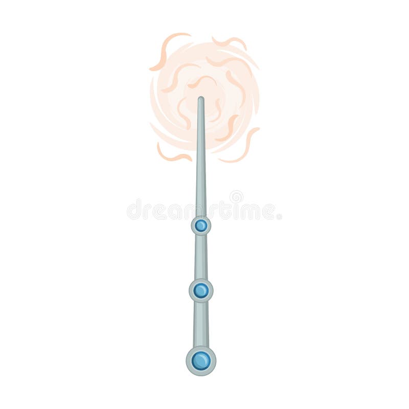 Magic Wand Isolated Cartoon Set Icon. Cartoon Vector Set Icon Wizard ...