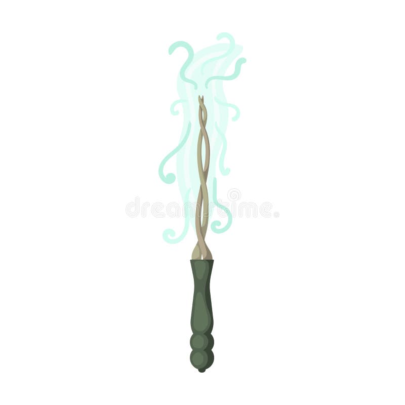 Magic Wand Isolated Cartoon Set Icon. Cartoon Vector Set Icon Wizard ...