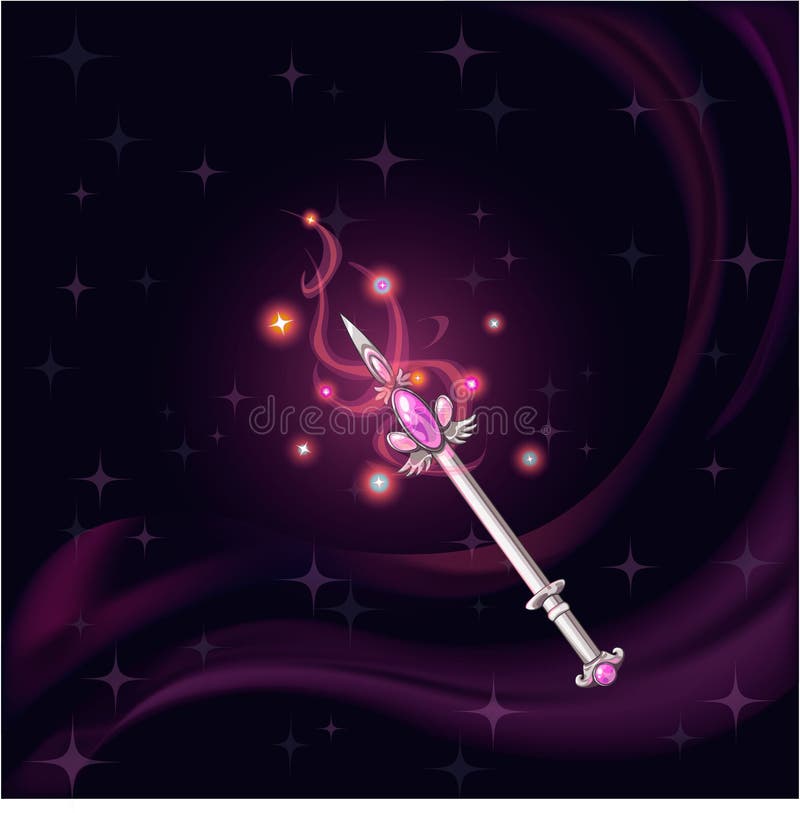 Pink Sparkle Magic Wand Stock Illustrations – 134 Pink Sparkle Magic ...