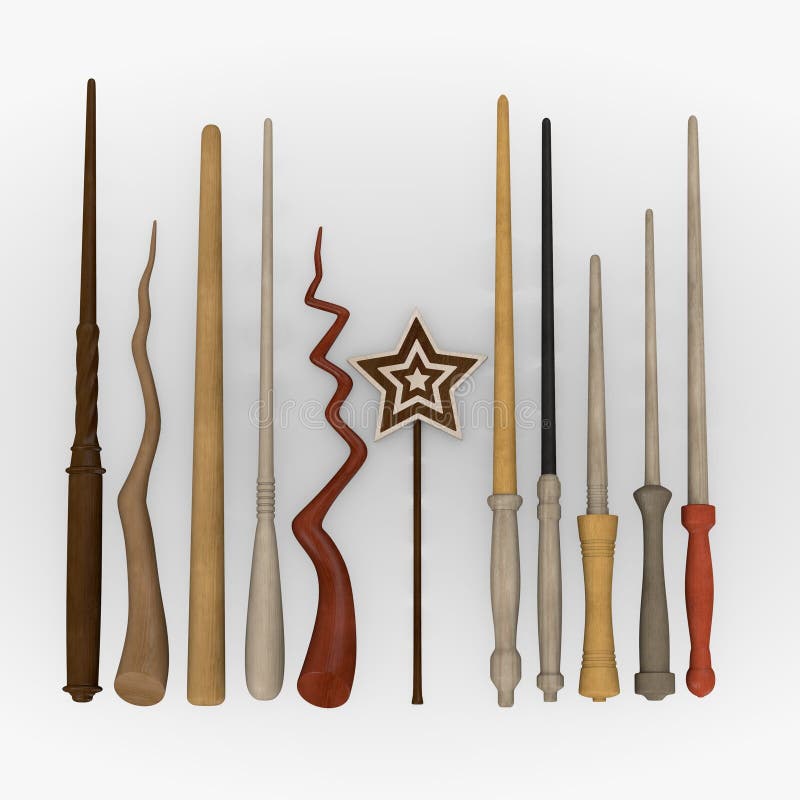 Magic wands stock illustration. Illustration of enchanting - 23501711