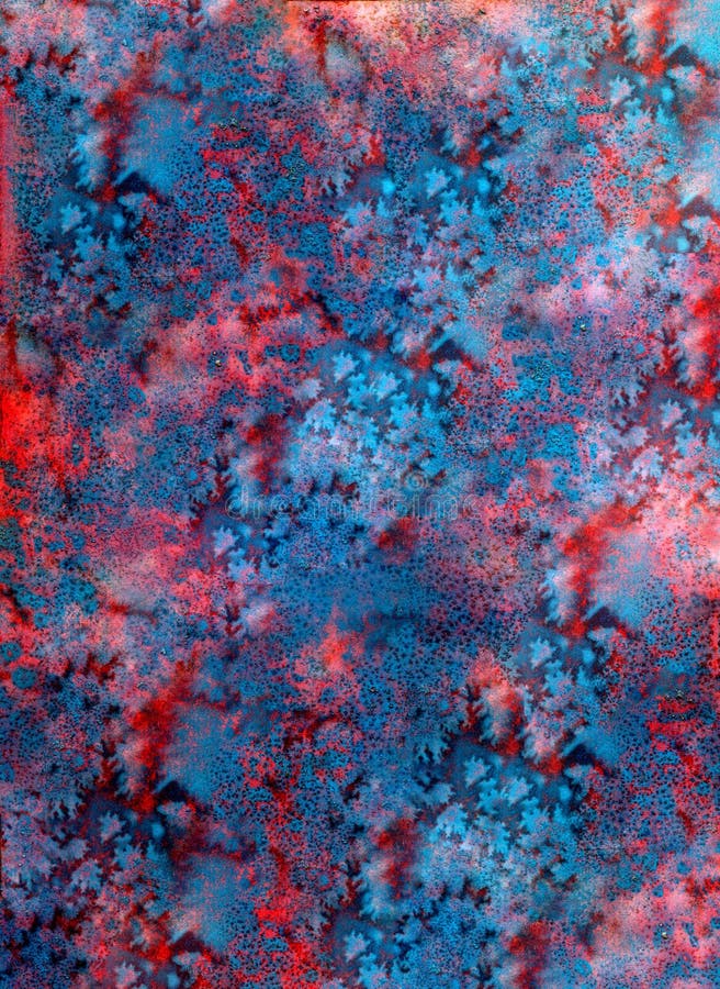 Magic Watercolor Background Hand Drawing. Drawing on Paper, Scanned ...