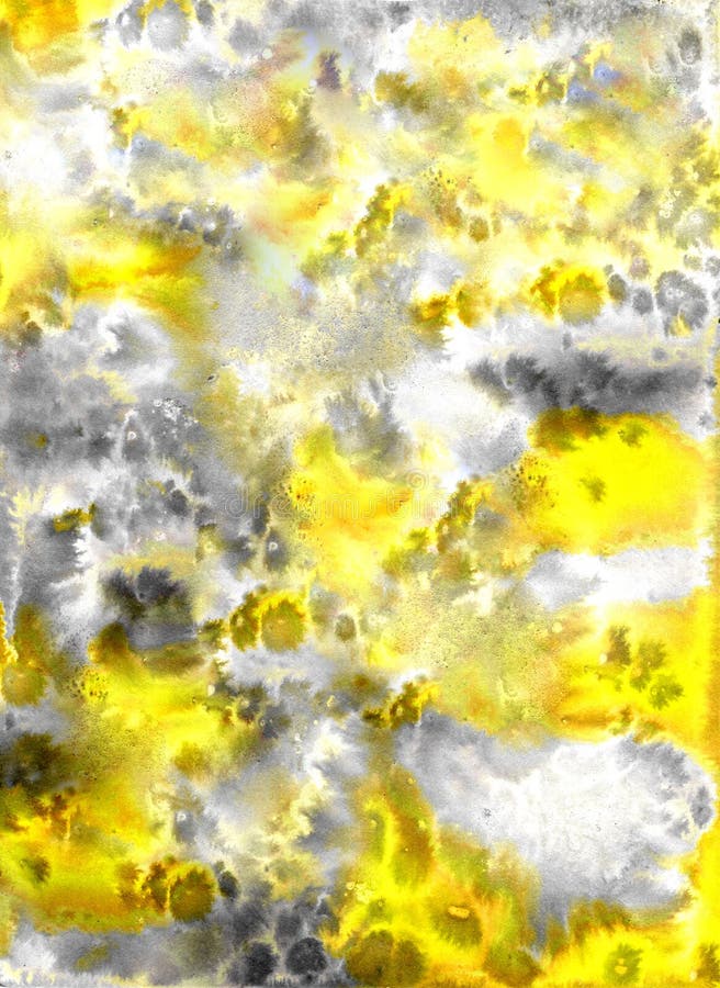 Magic Watercolor Background Hand Drawing. Drawing on Paper, Scanned ...