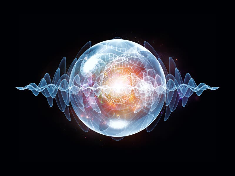 Space Time and Quantum Physics Stock Illustration - Illustration of ...