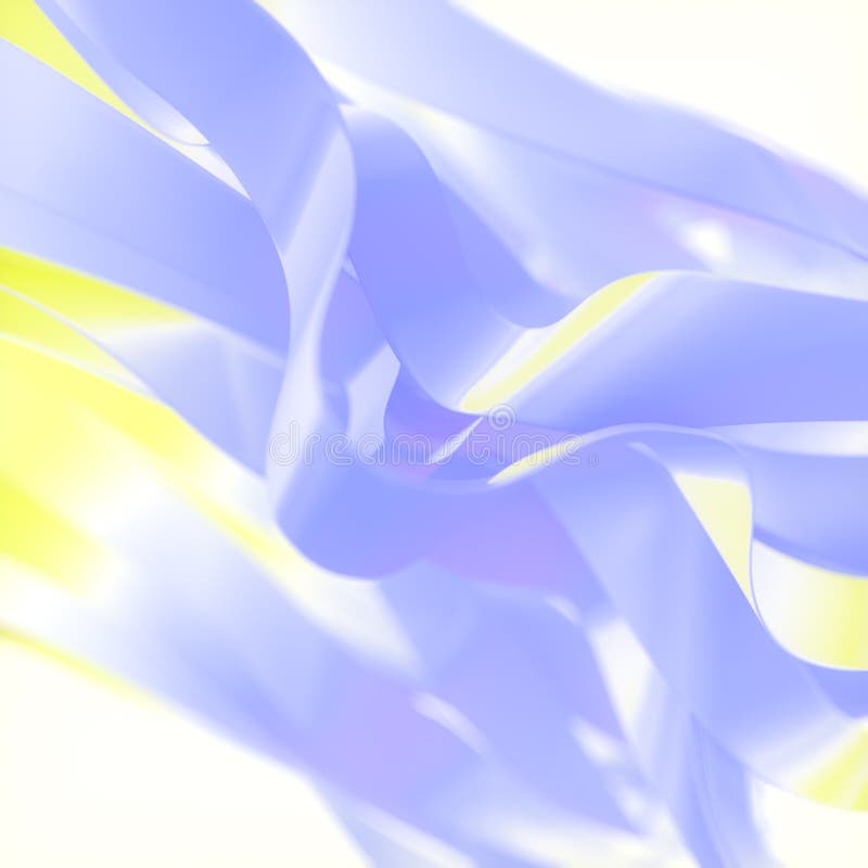 Magic Waves of Fabric in the Wind Abstract Digital Illustration. 3d ...