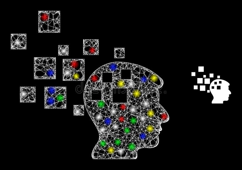 Magic Web Mesh Idea Generation Icon Stock Vector - Illustration of ...