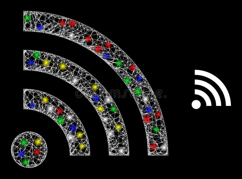 Magic Web Network Radio Internet Icon Stock Vector - Illustration of ...