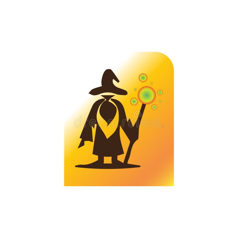 Magic Wizard Logo stock vector. Illustration of magical - 240038458