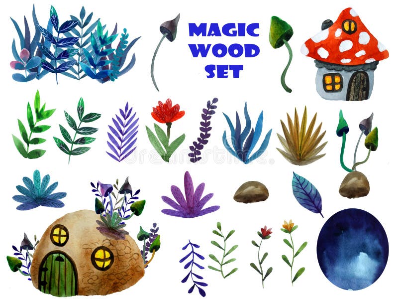 Magic wood stock vector. Illustration of park, nature - 10251279