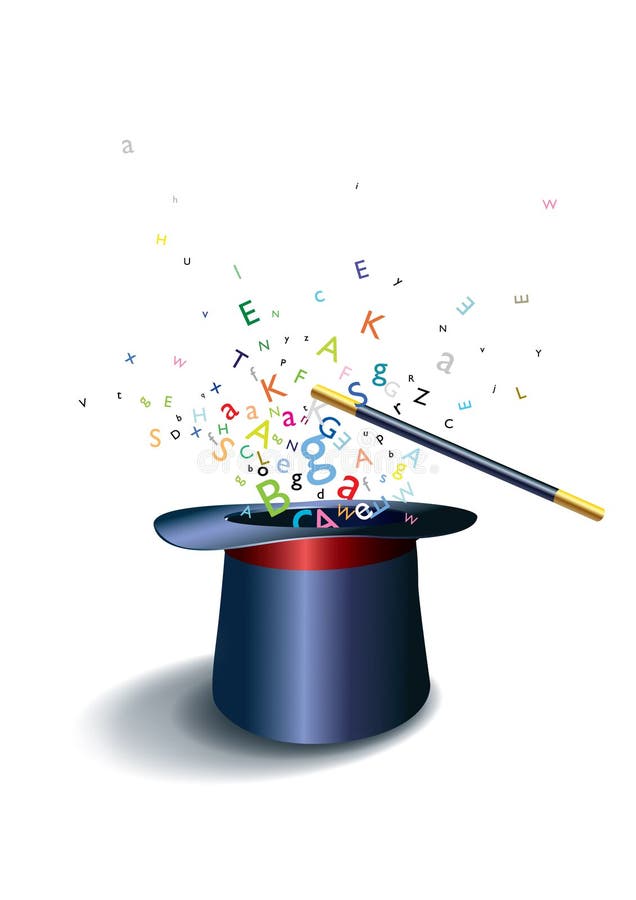 Magic words stock vector. Illustration of flying, learning - 12701068